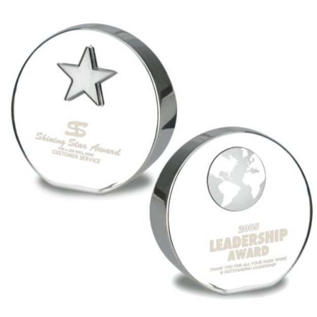 3D World and Star Paperweight Awards | Desktop Custom Metal Paperweight ...