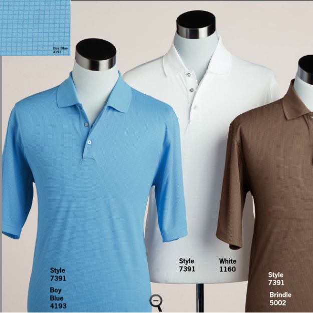 Pebble Beach Grid Textured Custom Polo Shirts | Custom Golf Polo Shirt ...