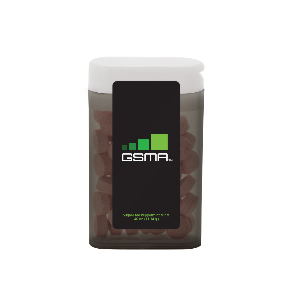 Custom Flip-Top Peppermint Dispenser | Custom Promotional Mints ...