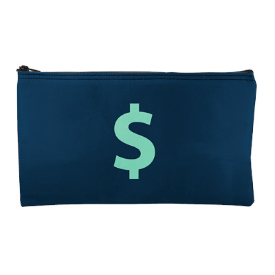 Nylon Zipper Bank Bags | Promotional Nylon Bank Bag | Adco Marketing ...