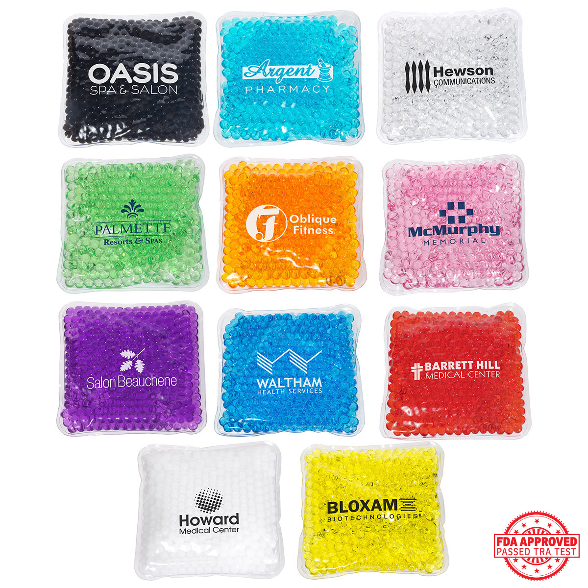 Square Aqua Pearls Ice and Heat Packs | Custom Gel Ice Packs | Custom ...