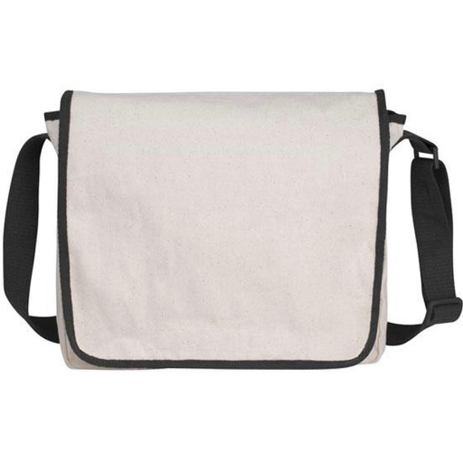 Natural Recycled Cotton Messenger Bag | 85% Recycled Cotton Custom Logo ...