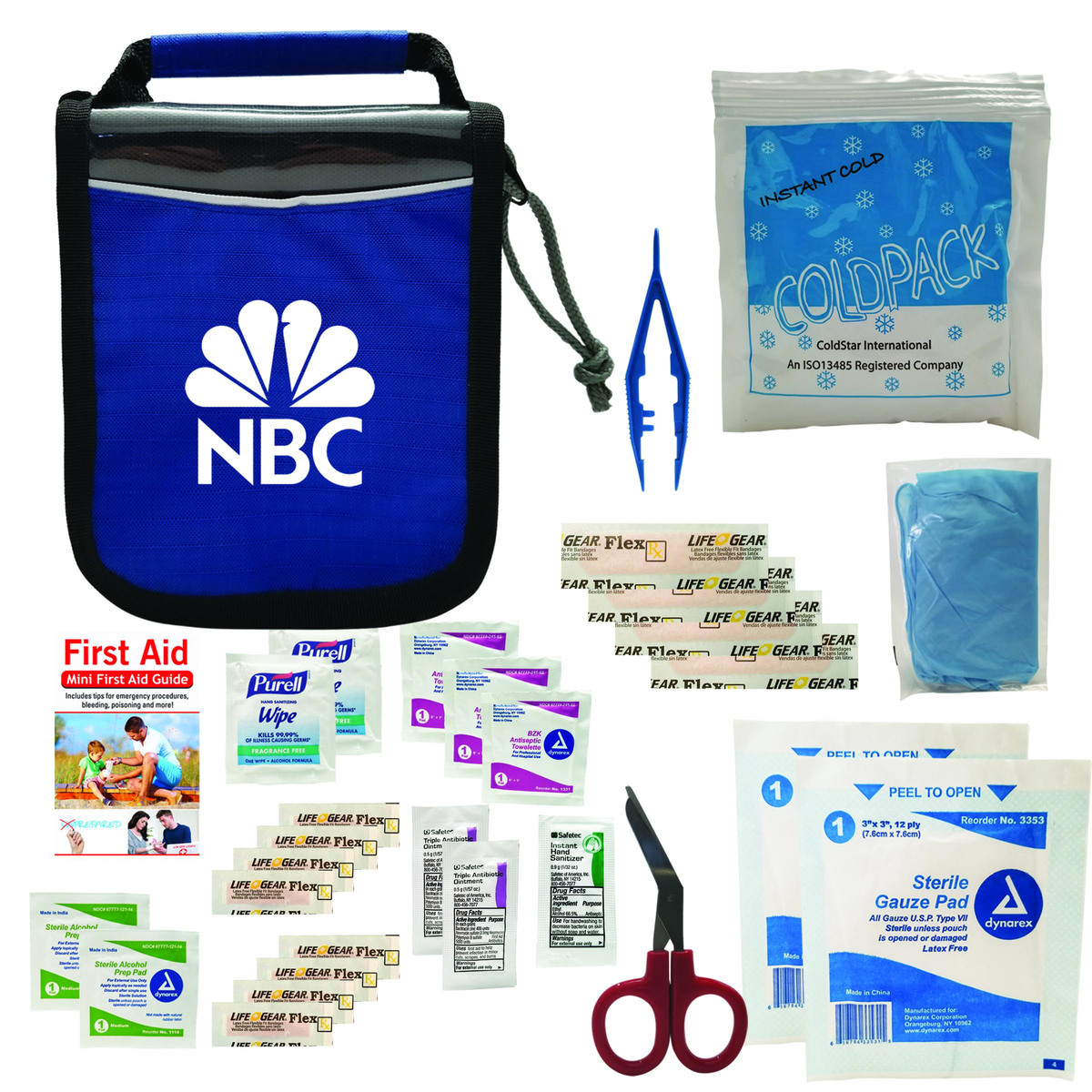 Slim Line First Aid Kit with Hand Sanitizer | Custom First Aid Kits ...