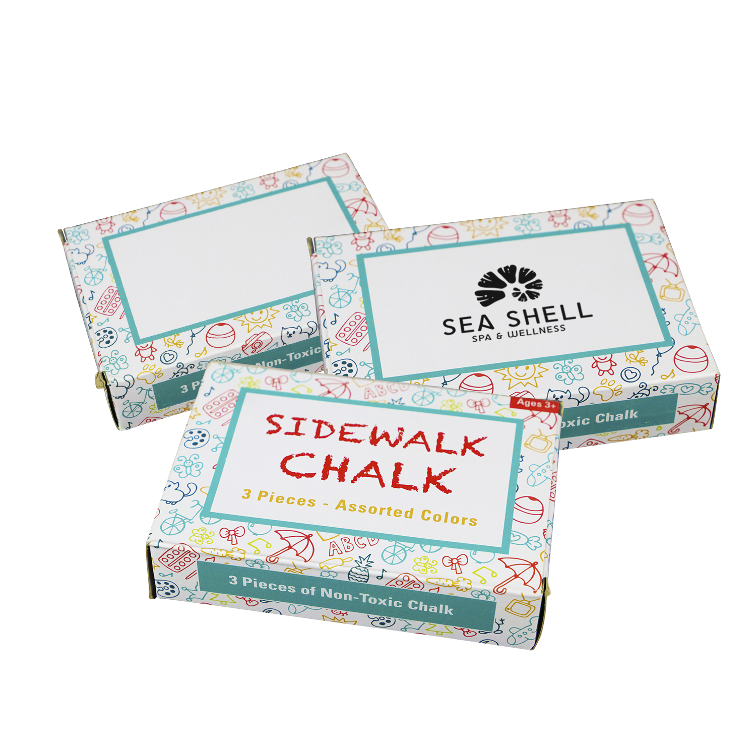 Sidewalk Chalk 3 Pack | Sidewalk Chalk In Custom Logo Box | Adco ...